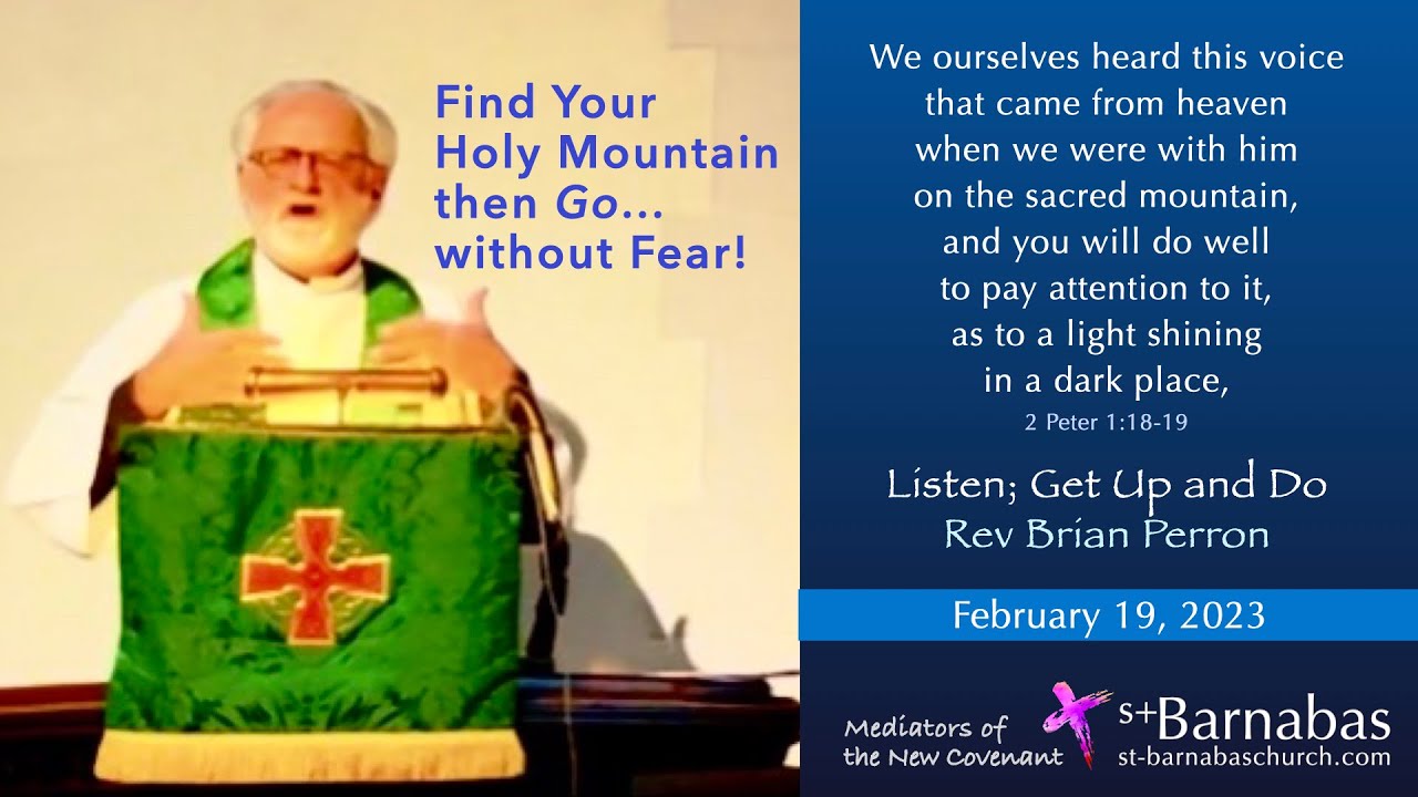 Rev Brian ~ Listen; Get Up and Do Feb 19 - YouTube