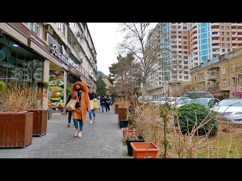 Bakı Şəhəri Piyada turu - Mart 2021| Ağa Nemətulla Küçəsi - Gəzinti - Azerbaijan | Walking (GoPro 9)
