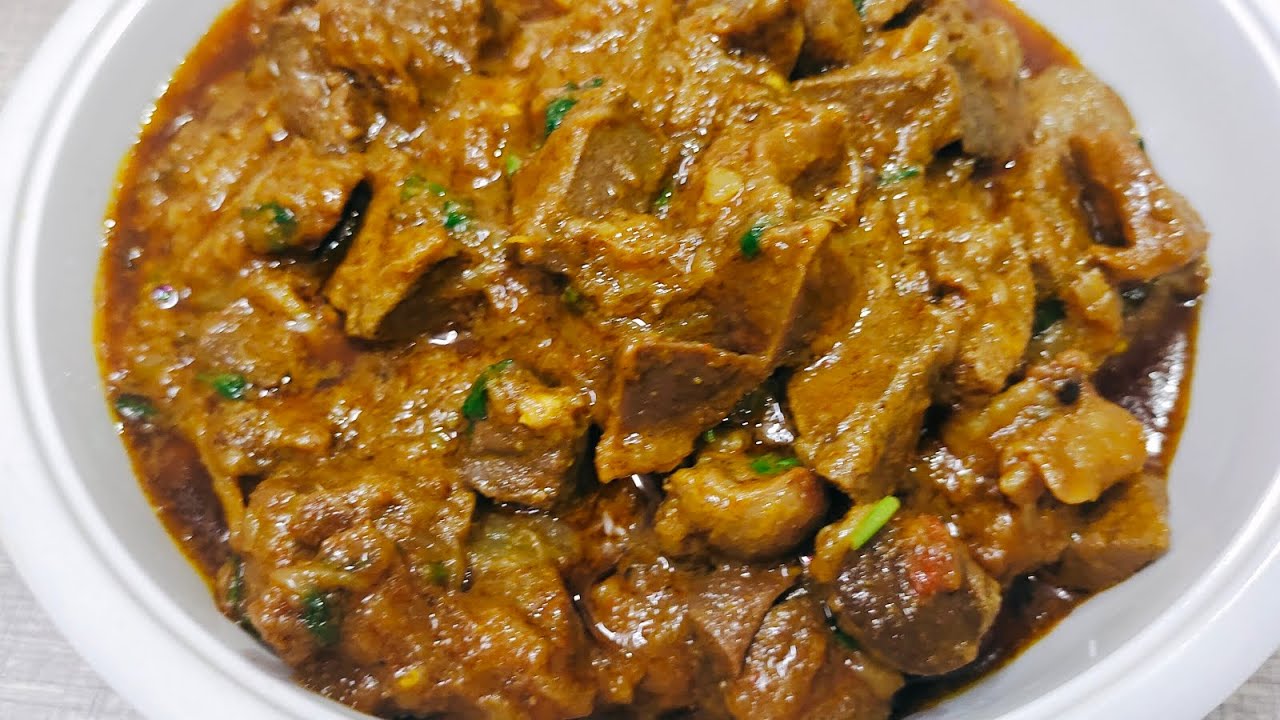 Mutton Masala Kaleji Fefda Gurda Recipe/ Mutton Chatkhara Kaleji ...