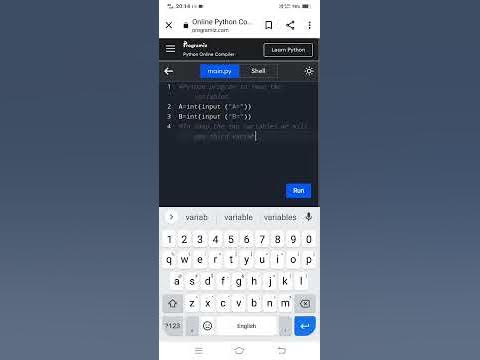 Python program to swap two variables. || Swapping in python. # ...