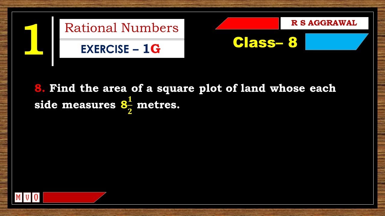 Math Class 8 | Exercise- 1G | Qus. 8 | Rational Numbers | Chapter - 1 ...