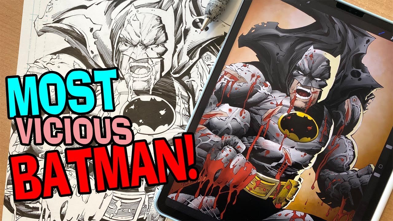 Most Vicious Batman Drawing You Have Ever Seen! - YouTube
