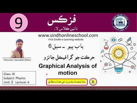 Graphical Analysis of motion| Physics class 9 | Chapter 2 | Lecture 6 | SOS - YouTube
