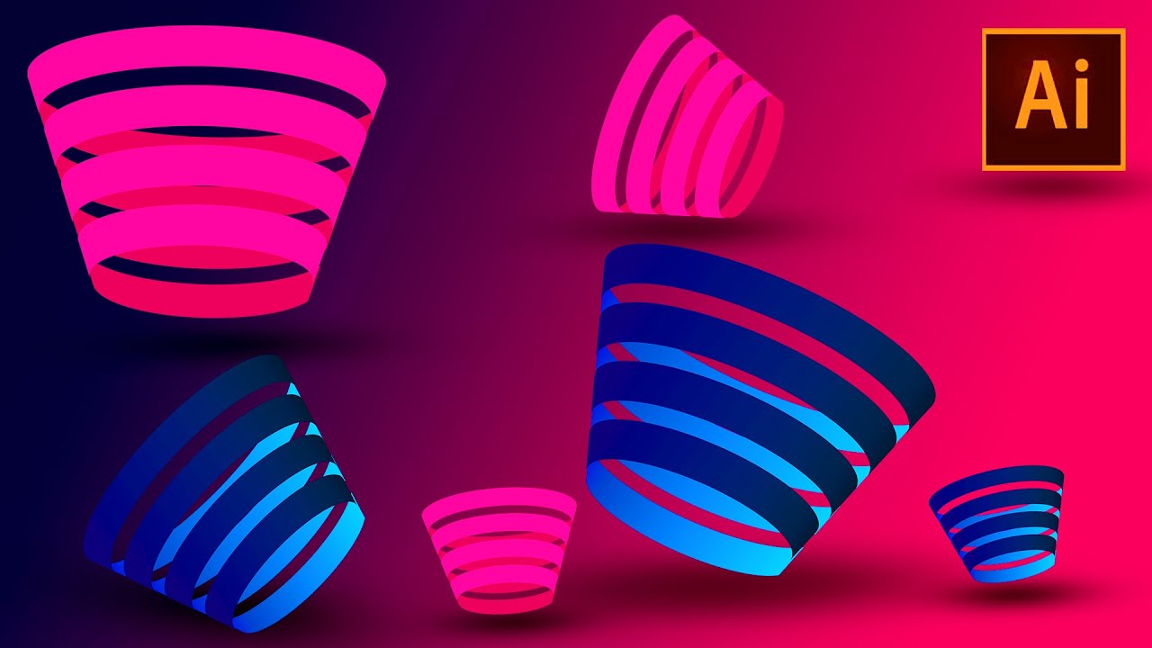 Create 3D Shapes In Illustrator Design In 3D Adobe Illustrator Create 3D Shapes In Illustrator Design In 3D Adobe Illustrator