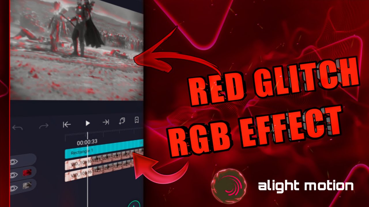 Red glitch RGB effect like after effects 🥵 || Alightmotion editing ...