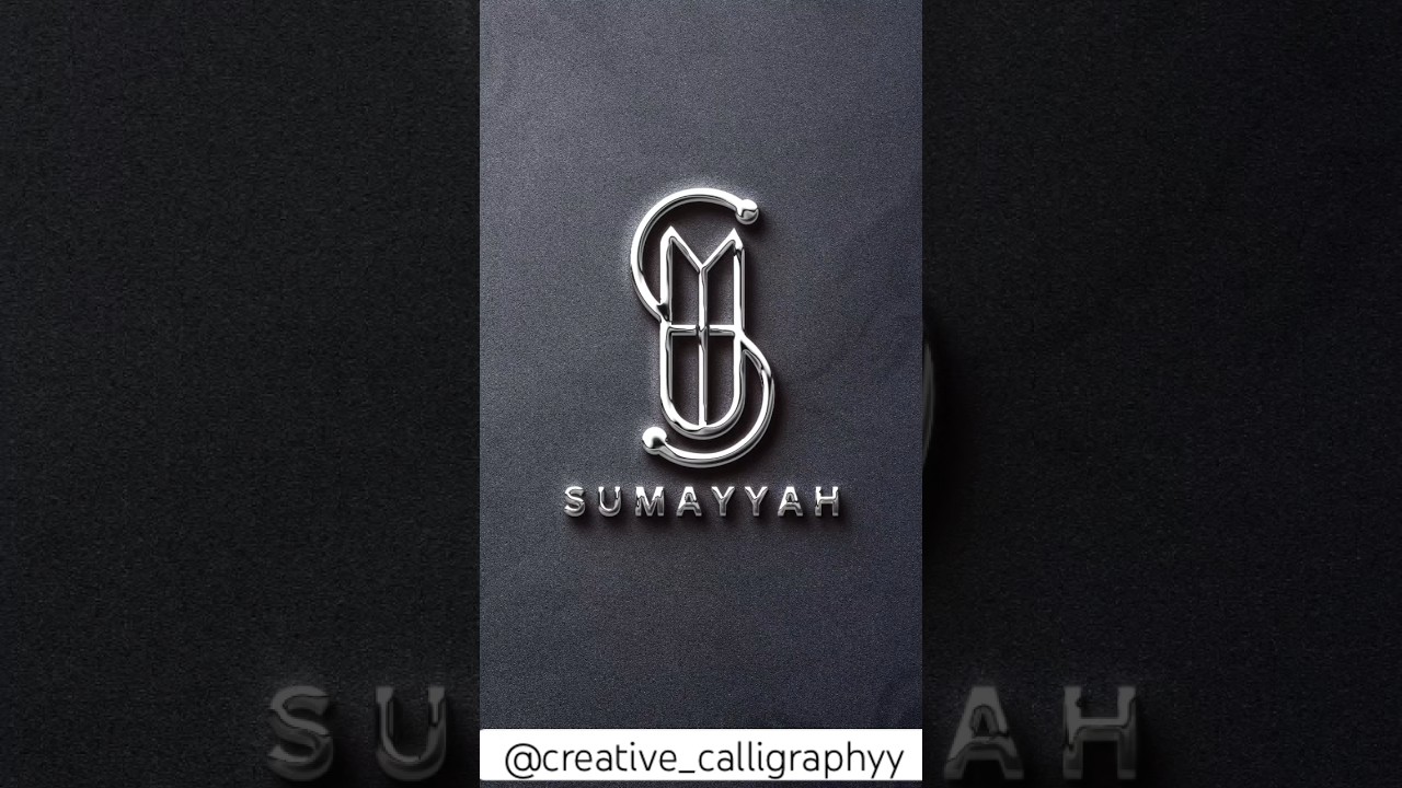 Logo name SUMAYYAH. Comment your names. #viralshort #logo #namelogo # ...