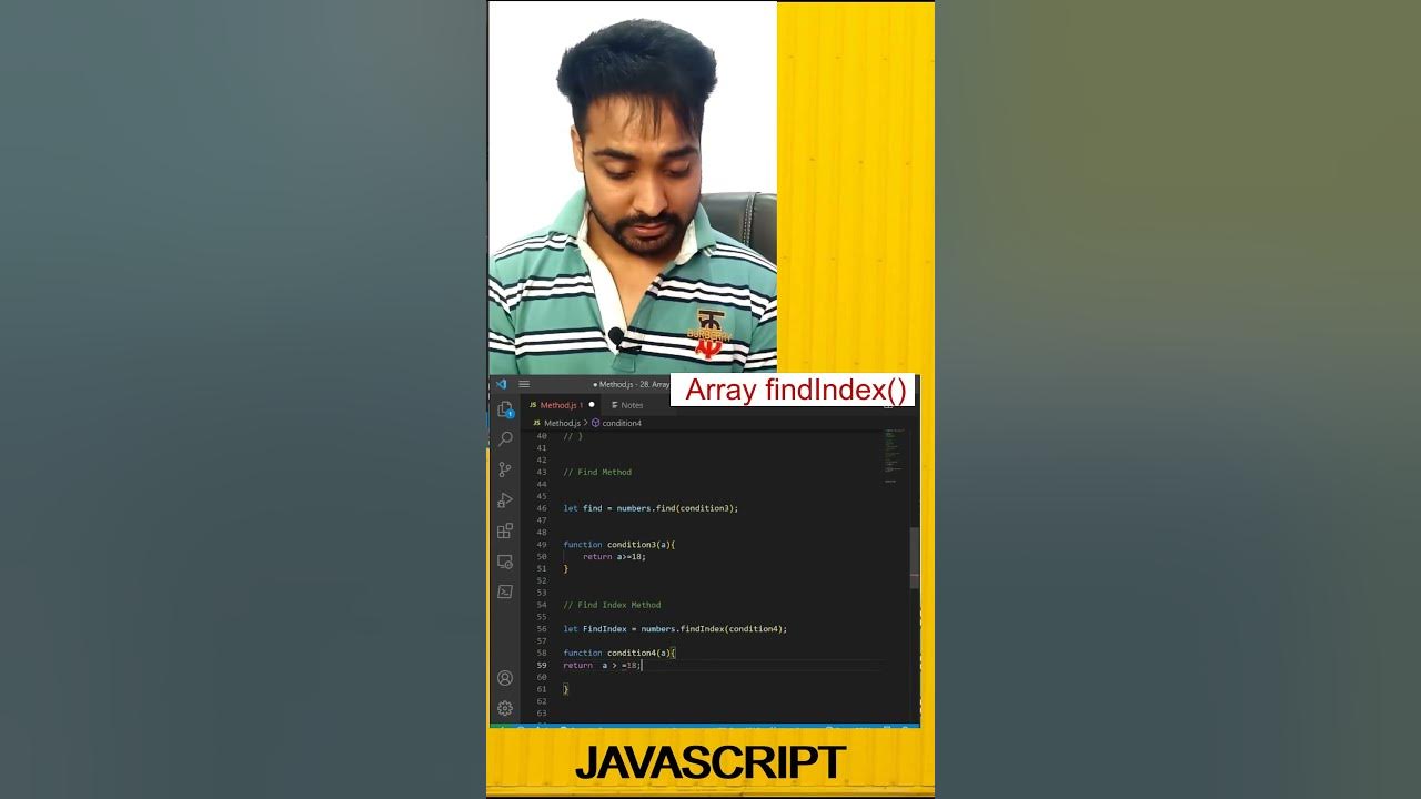 Array Find Index Method In Javascript Youtube 7698