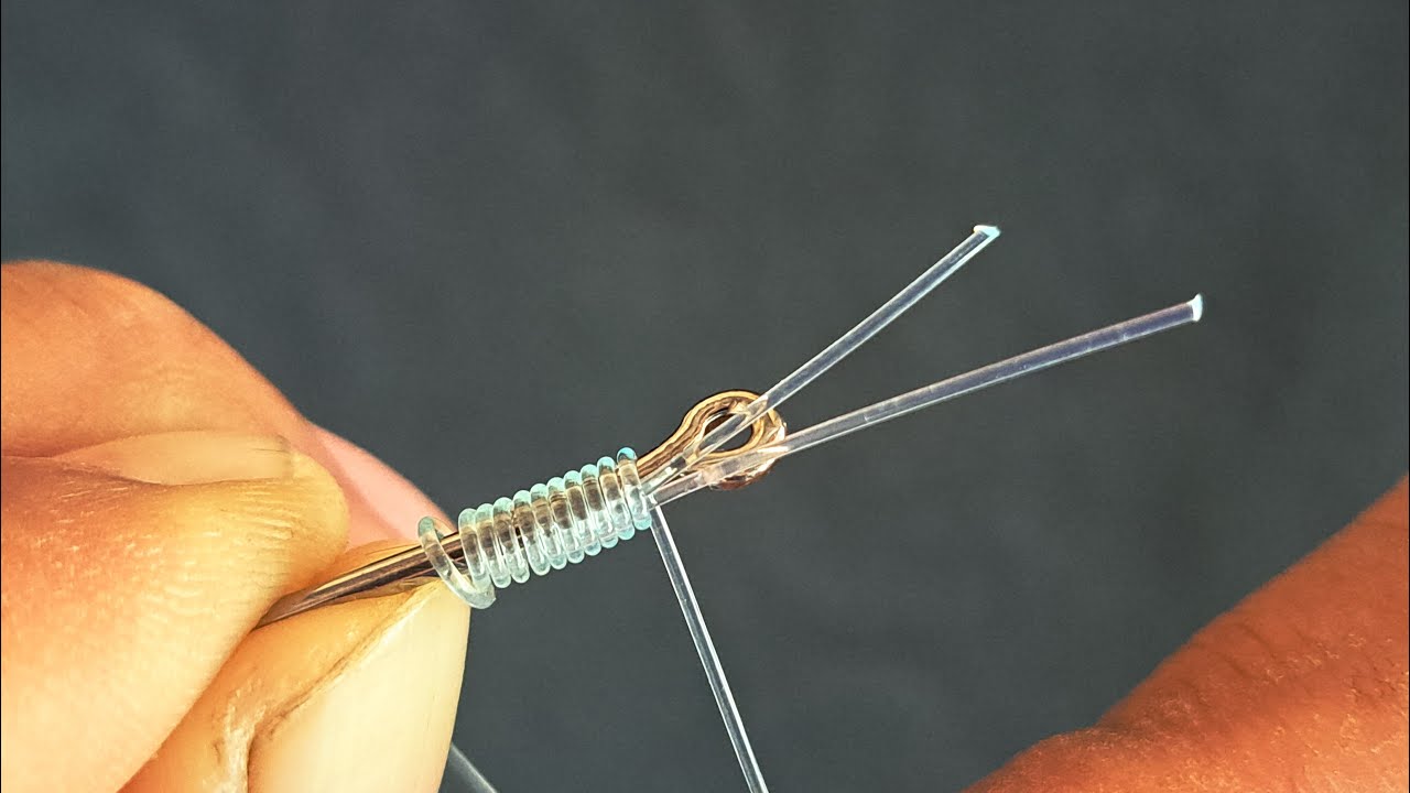 2 Easy way knots to tie fishing hook - YouTube