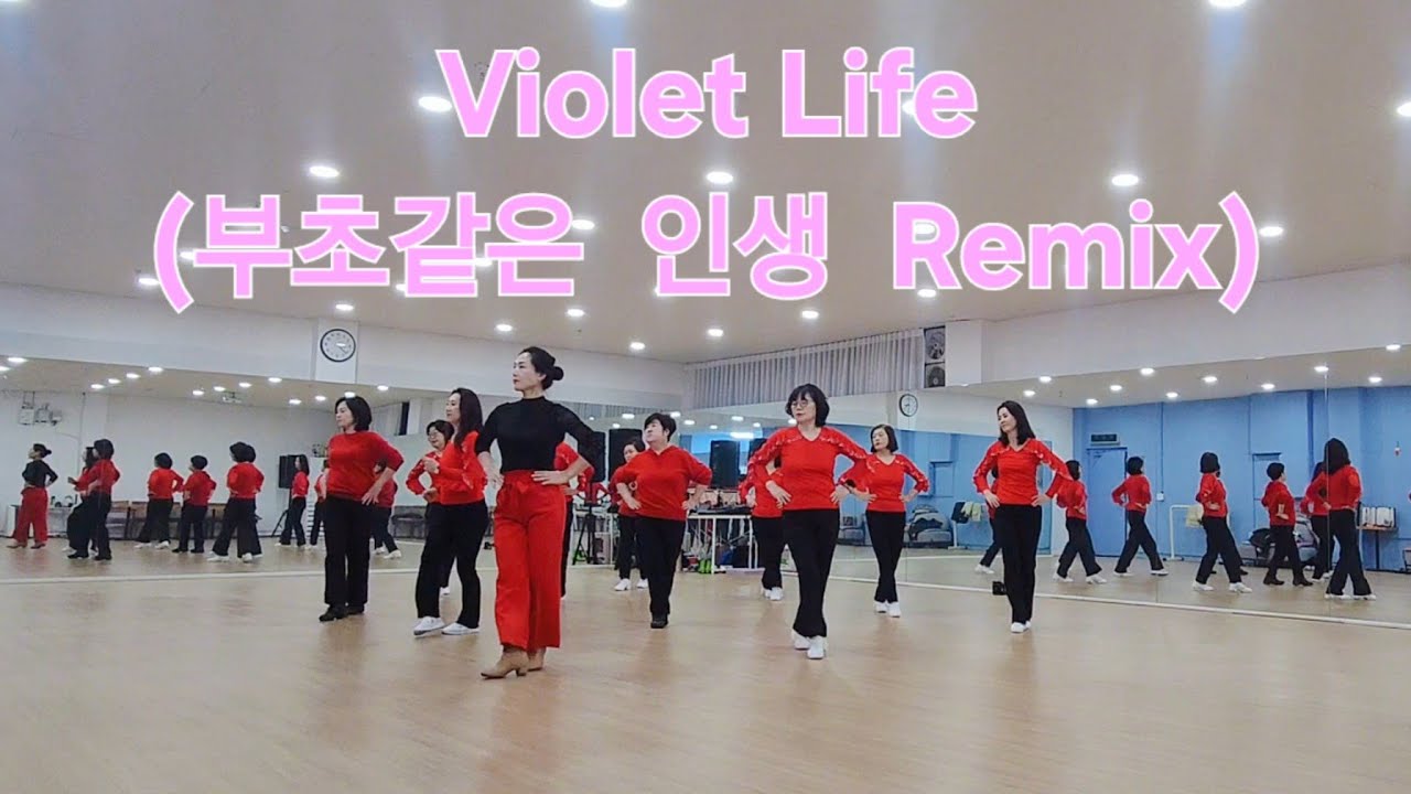 Violet Life(부초같은 인생 Remix)/Linedance/Beginner - YouTube