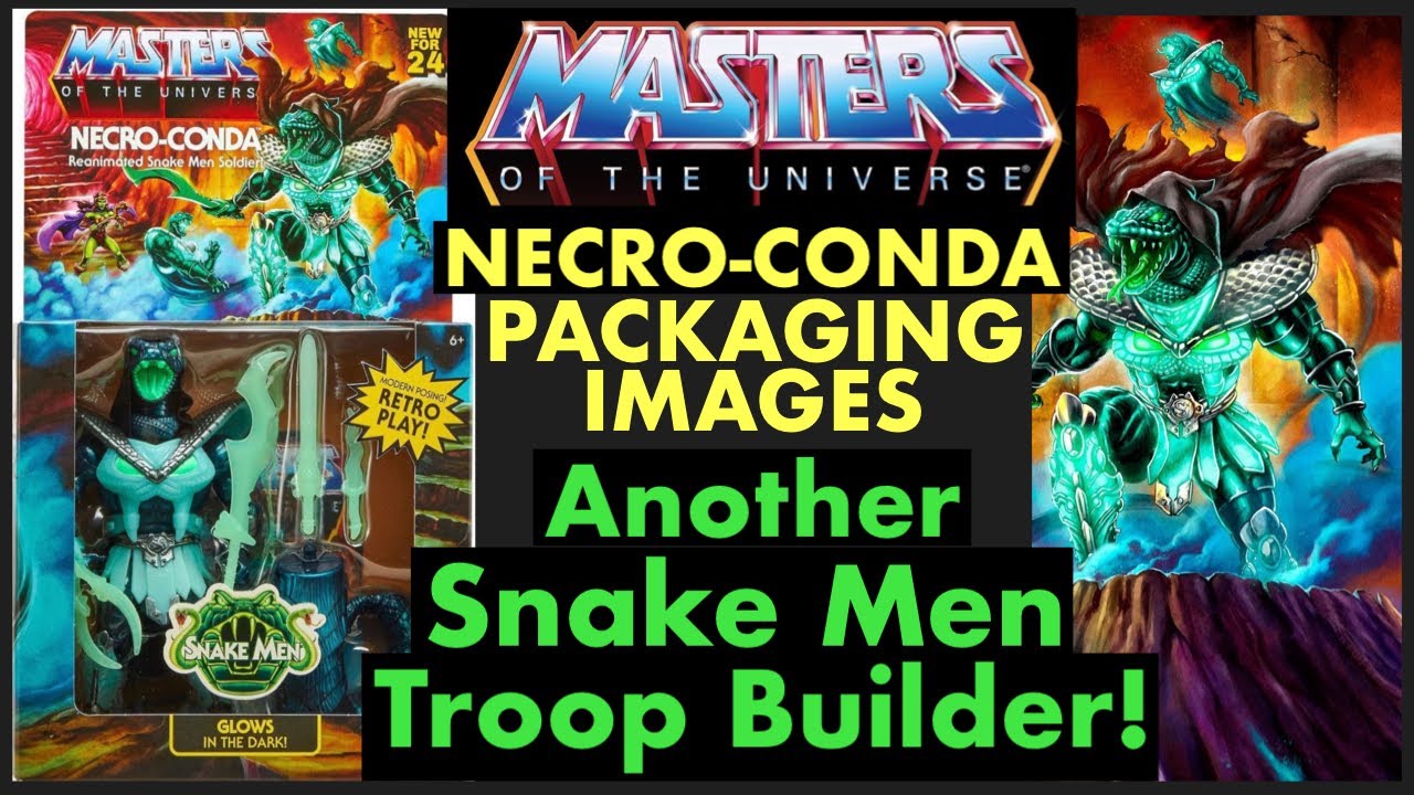 MOTU ORIGINS - NECRO-CONDA Packaging Details - Another Snake Men Troop ...
