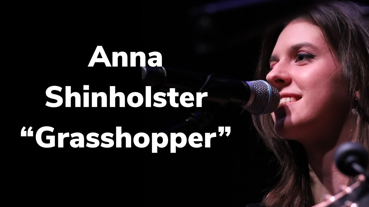 Anna Shinholster sings her original song “Grasshopper” at the ...