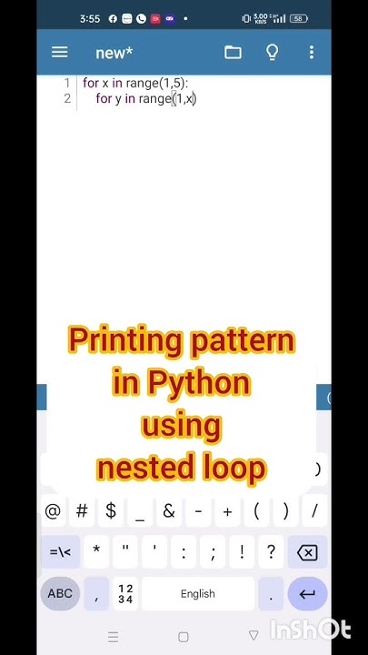 Nested Loop In Python Pythonprogramming Pythontutorial Python