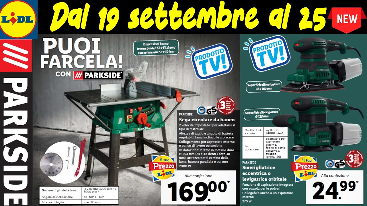 Volantino Parkside dal 19 settembre al 25 settembre 2022 - Nuovo ...