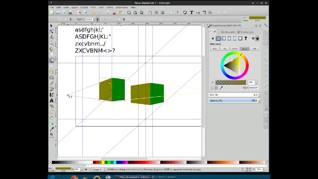 Using Inkscape to manipulate a 3D box - YouTube