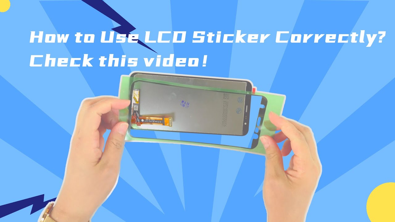 How to Use LCD Sticker Correctly? Check this video！ - YouTube