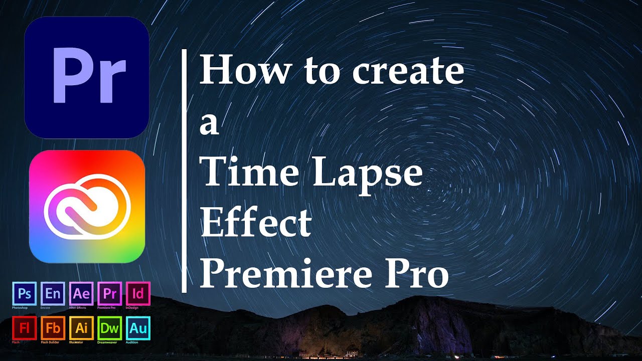 How to make a Time Lapse in Adobe Premiere Pro 2020 - YouTube