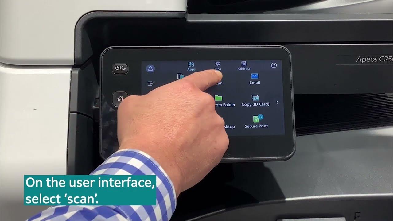 How To Set up Pins On FujiFilm Apeos C3060/2560/2060 Copiers - YouTube