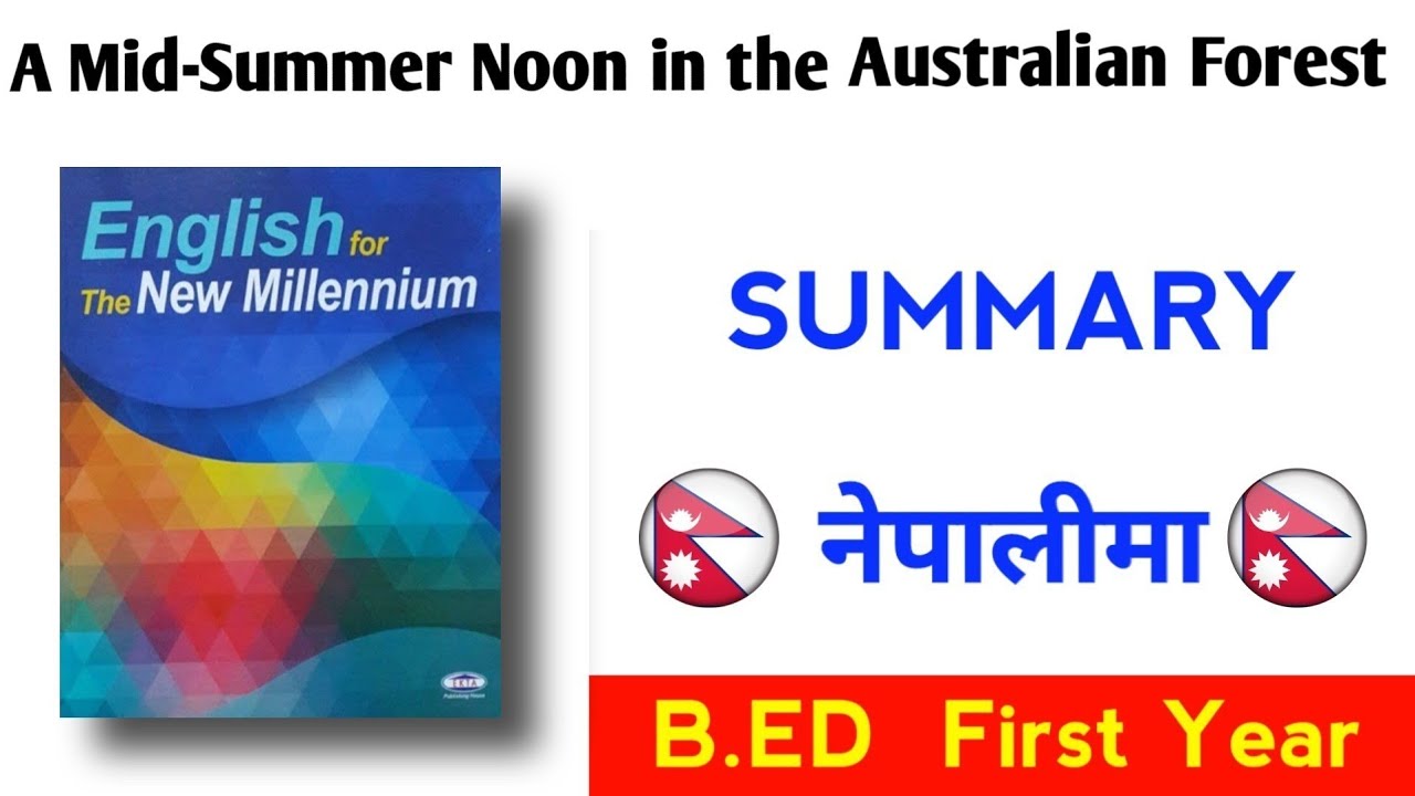 A Mid Summer Noon In The Australian Forest Summary in Nepali B ed a-mid-summer-noon-in-the-australian-forest-summary-in-nepali-b-ed