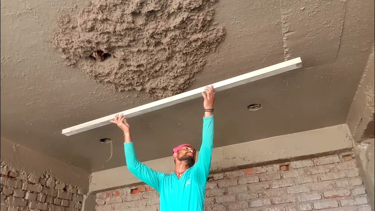 Amazing Techniques Ceiling Plastering Work//Indian Style Construction ...