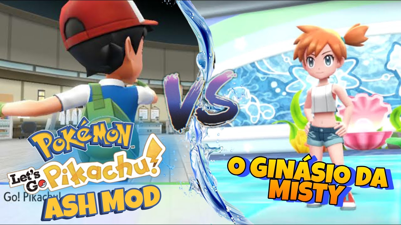 Pokemon Lets Go Pikachu Ash MOD - A Insígnia da Cascata - YouTube
