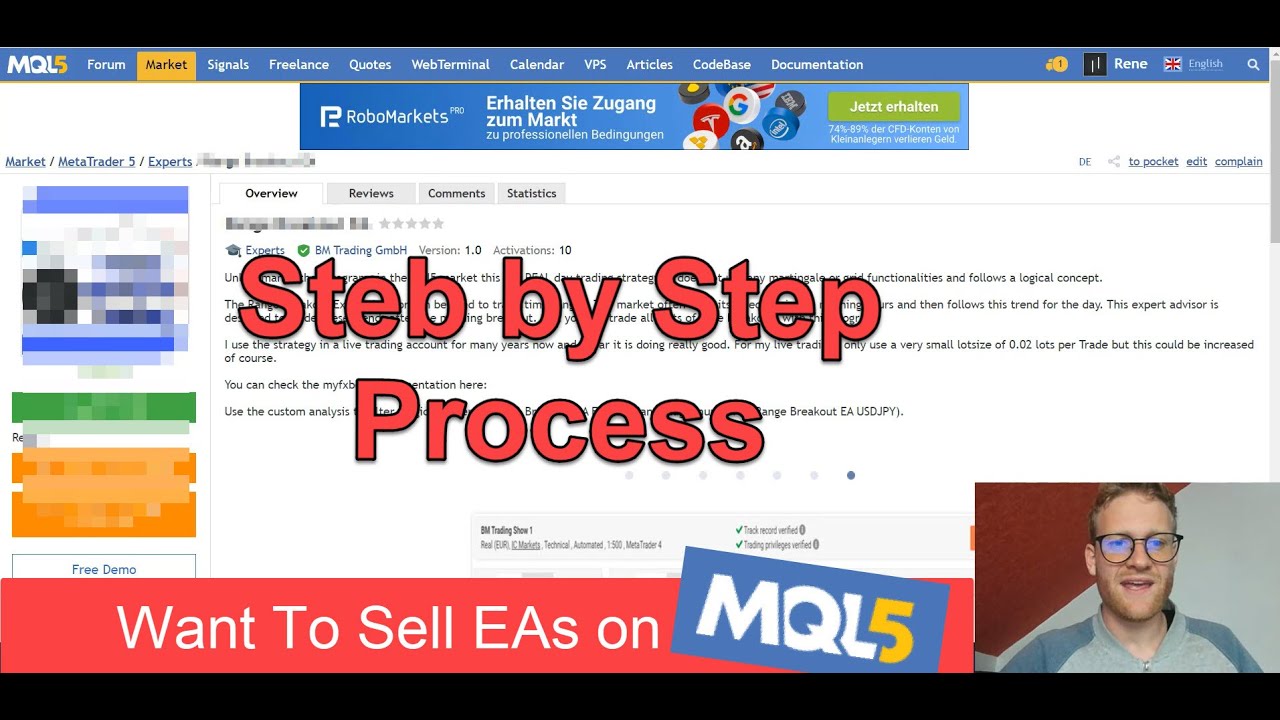 How To Sell Expert Advisor In The Mql5 Market YouTube
