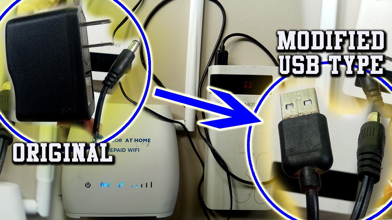 Globe at Home Prepaid Wifi || Power supply chord conversion - YouTube