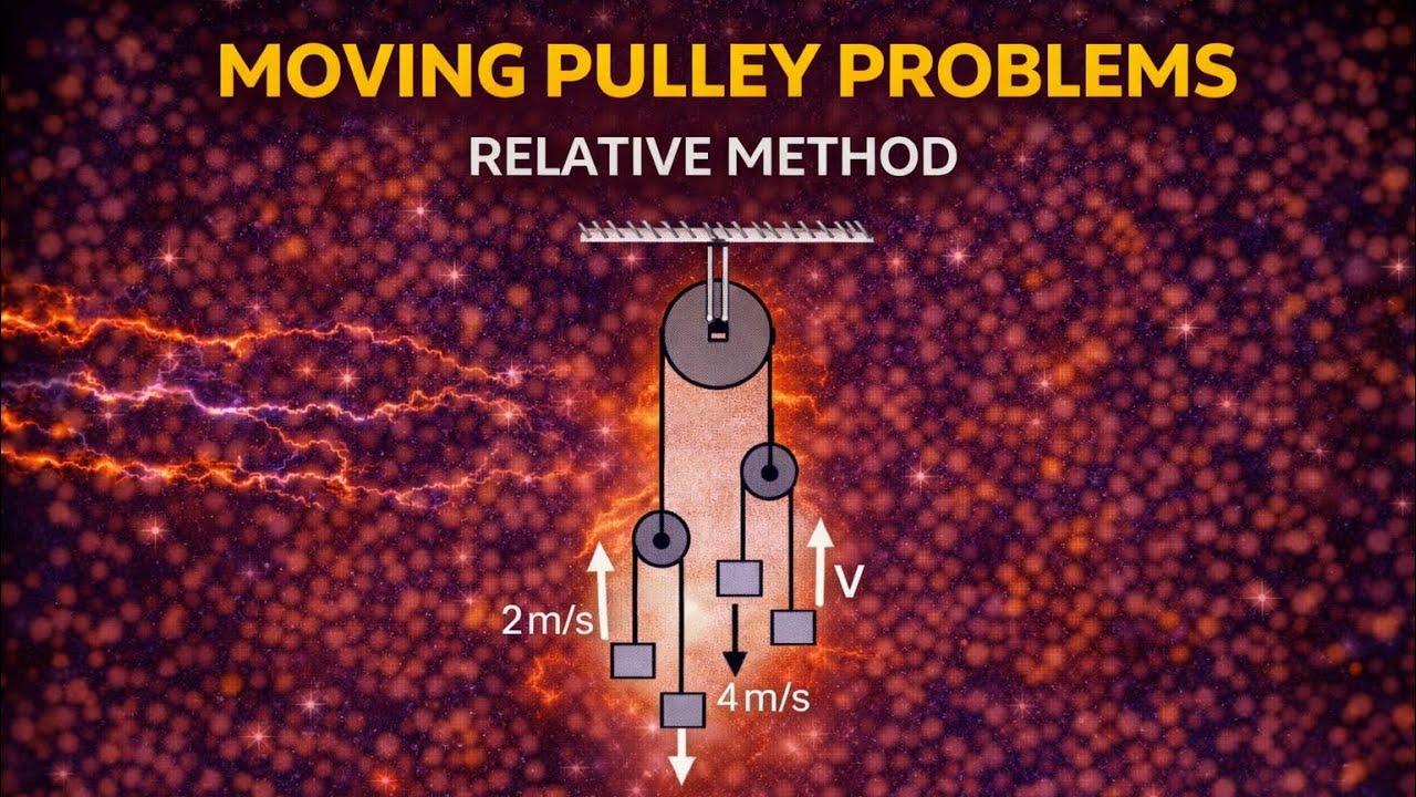 PULLEY CONSTRAINT PROBLEMS | RELATIVE METHOD - YouTube