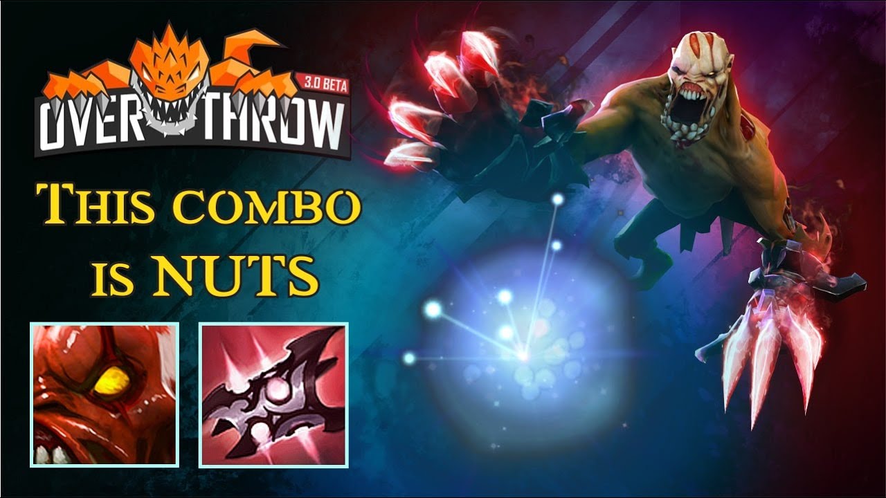 Playing OVERPOWERED COMBO DO THIS ==100% WINRATE (Overthrow 3.0) - Dota 2 - YouTube