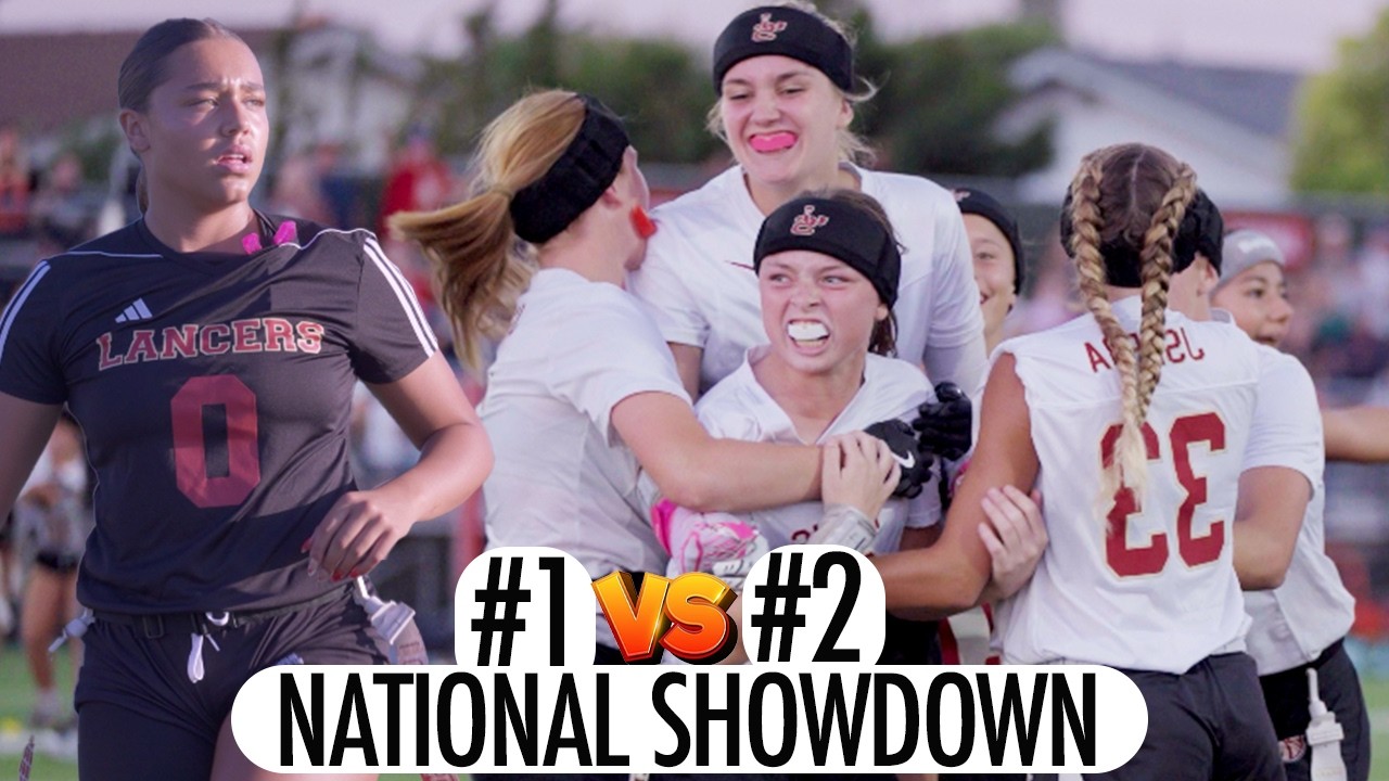 Makena Cook Fights to Win #1 OLu vs #2 JSerra: Flag Football Showdown 💥 ...