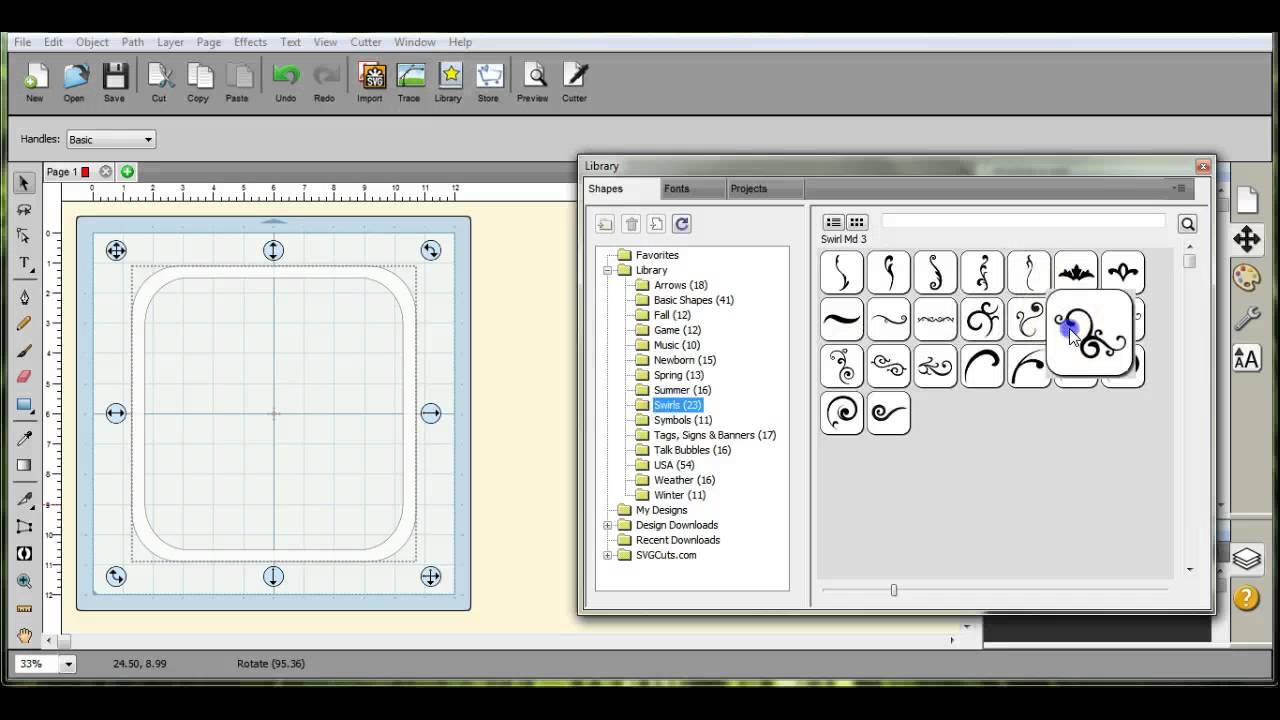 creating a mat using SCAL4 library shapes Jen Blausey - YouTube