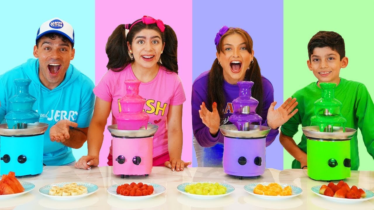 Jason y Alex aprenden cuatro nuevos colores para niños - YouTube