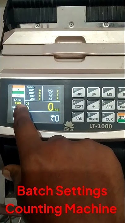 Batch Settings Counting Machine #shorts - YouTube
