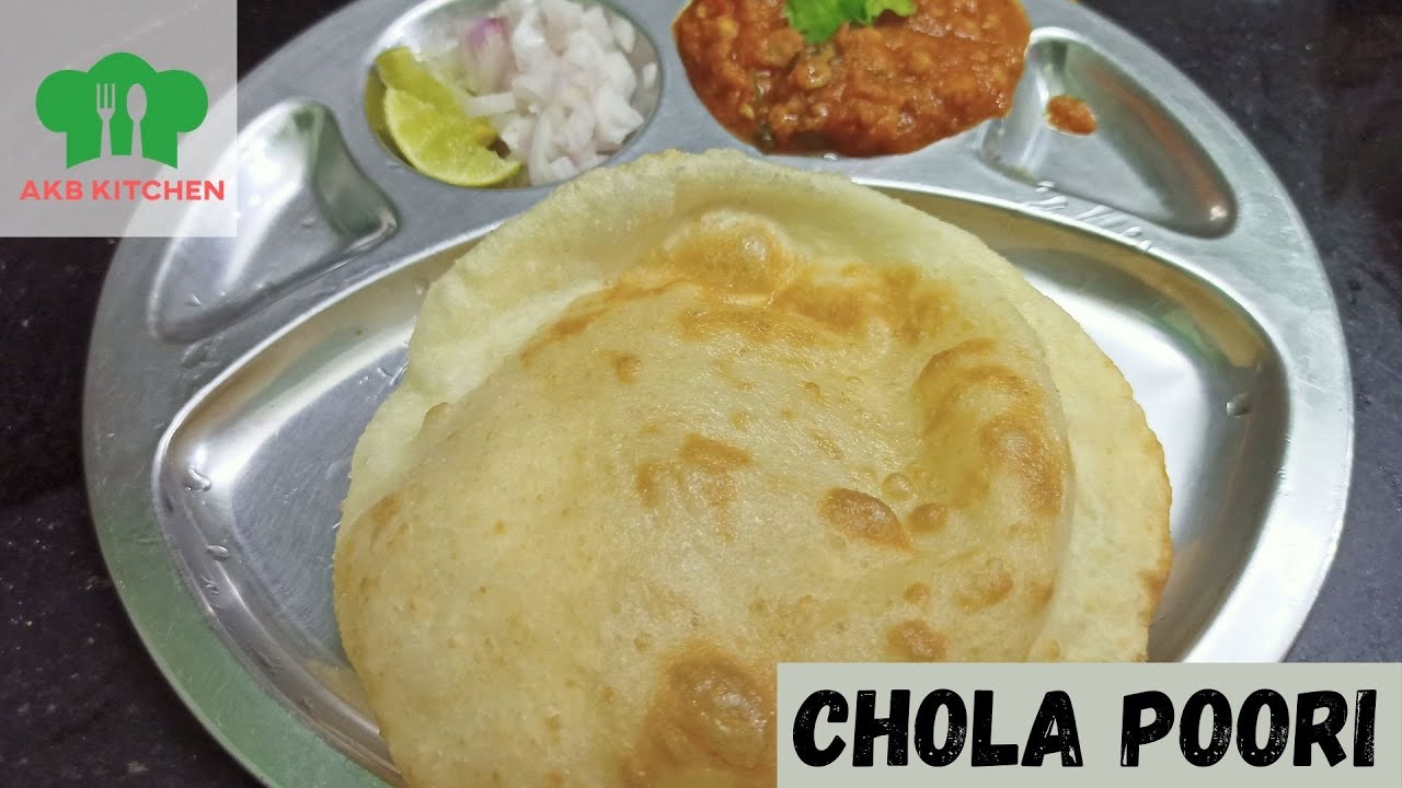 Chola Poori Recipe In Tamil - How To Make Chole Bhature In Tamil ...