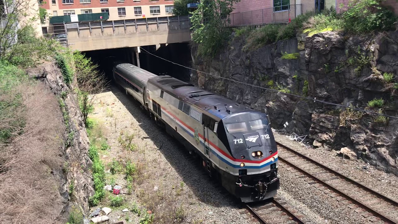 Amtrak Empire Service train 280 at 45th street in NYC - YouTube