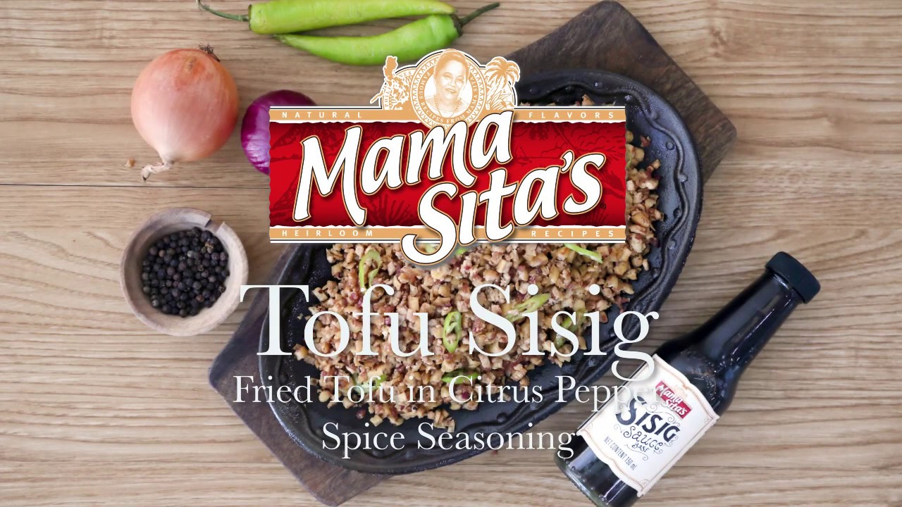 Tofu Sisig (Fried Tofu in Mama Sita's Citrus Pepper Spice Seasoning ...
