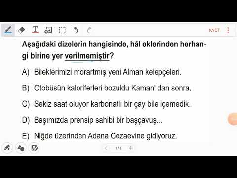 İsimler soru çözümü - Hal - durum ekleri ile ilgili video soru (Test 51/ Soru 1)