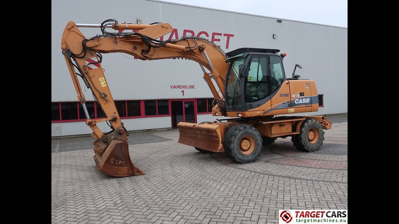 778022 CASE WX165 MOBILE WHEELED EXCAVATOR 2011 3-PIECE-BOOM - YouTube