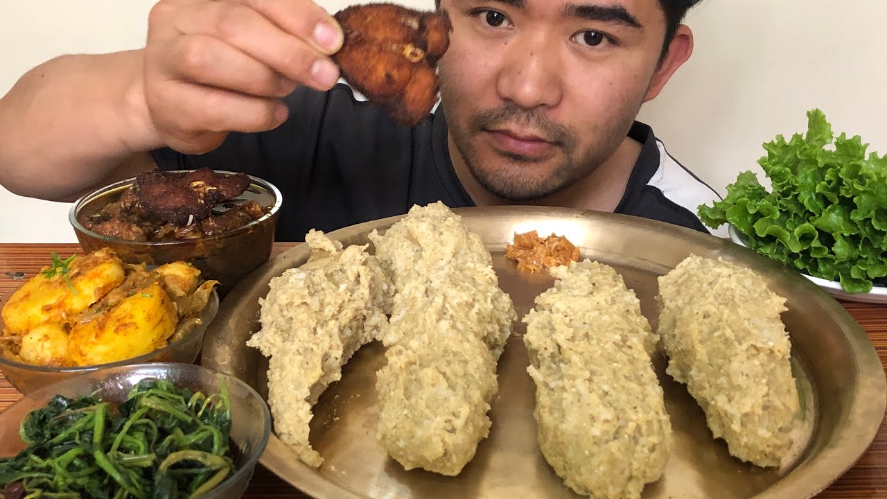 DHIDO WITH FISH CURRY - YouTube