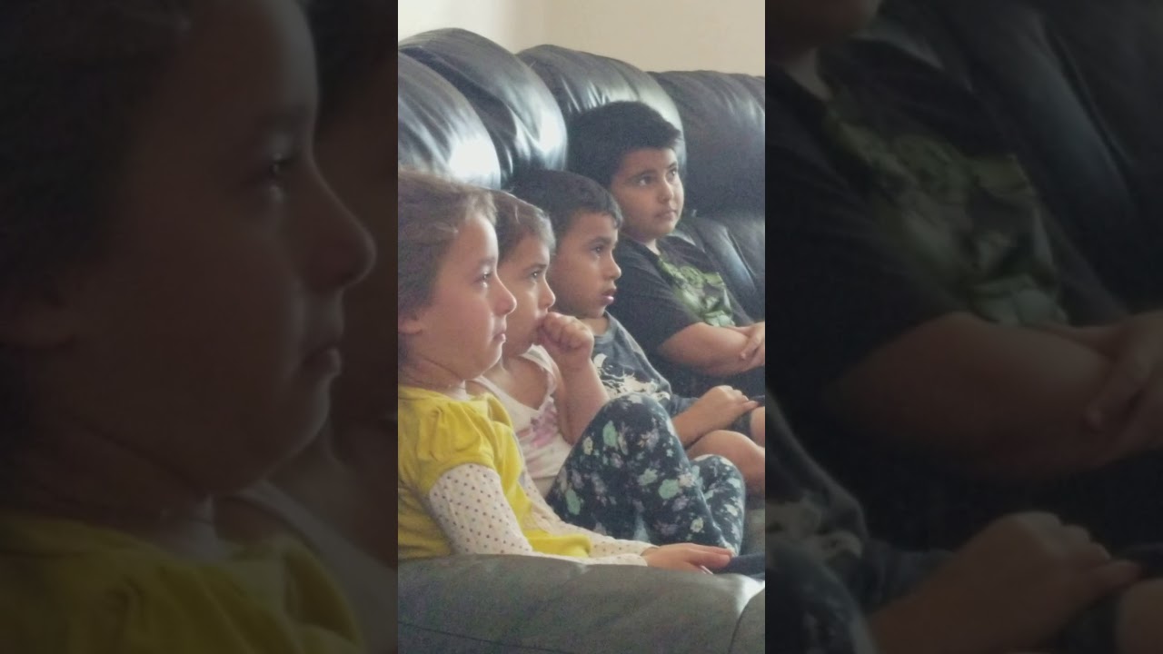 Kids reacting to a sad scene. - YouTube