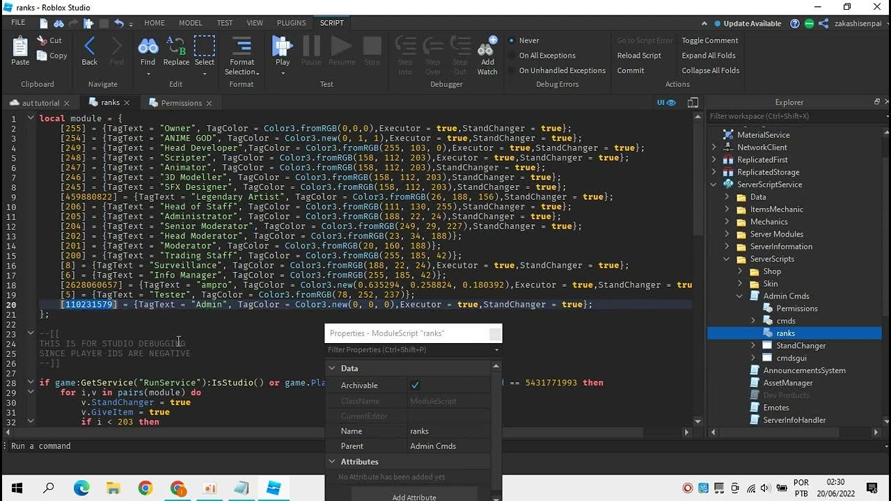 [AUT] How put admin without group - YouTube