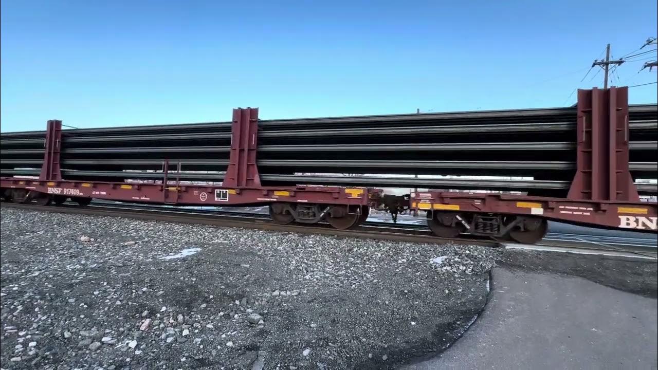 BNSF #3280 Lead’s The SB Elephant Style U-LAUBCH5-26A With No DP Unit’s 1/6/24. - YouTube