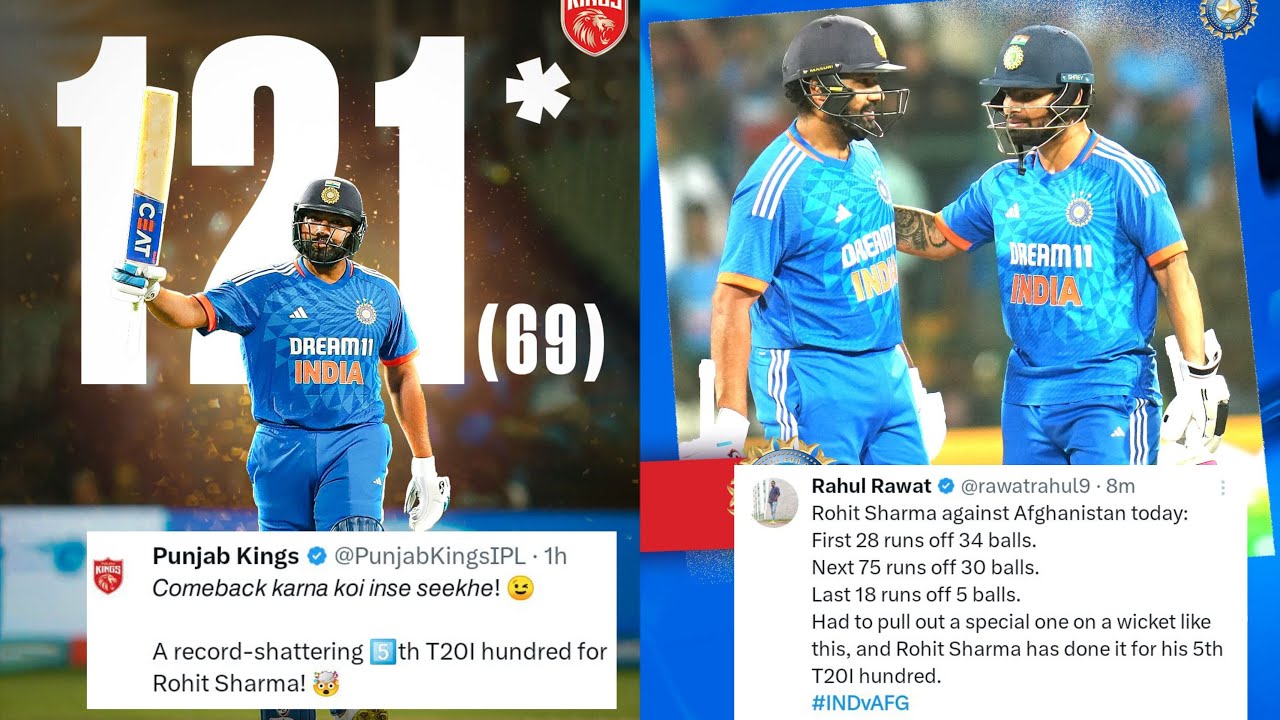 Rohit Sharma comeback with a Roaring Performance against Afghanistan in ...