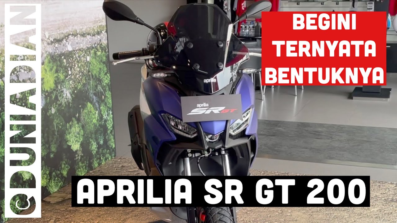 Penampakan Real Aprilia SR GT 200 | Motor Matic yang Lagi Viral ...