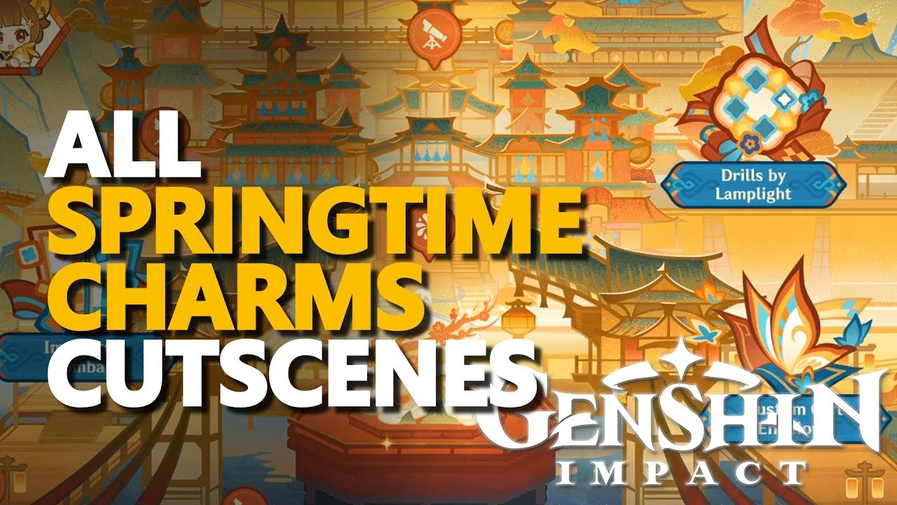 All Springtime Charms Cutscenes Genshin Impact - YouTube