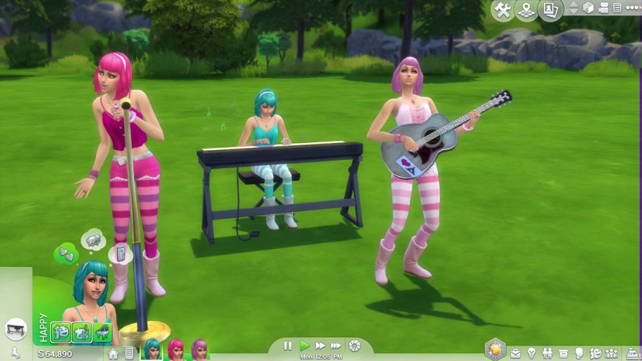 Messing around with Synchronized Singing in The Sims 4 (Part Two: Band ...