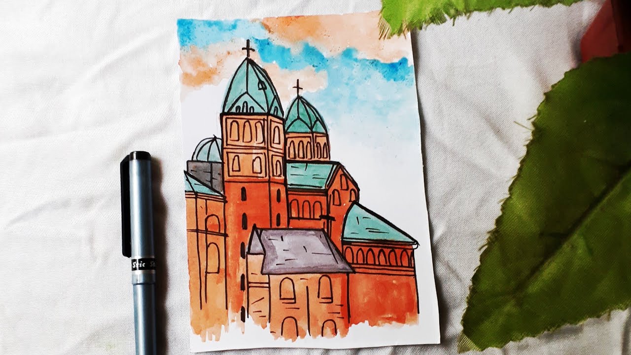 How to paint in line and wash| A beginner's guide for line and wash ...