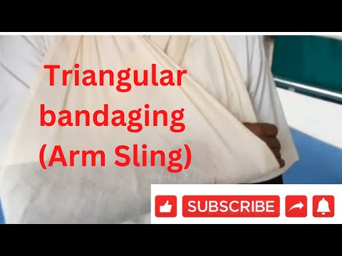 Triangular Bandaging Arm Sling By PC nursing procedure