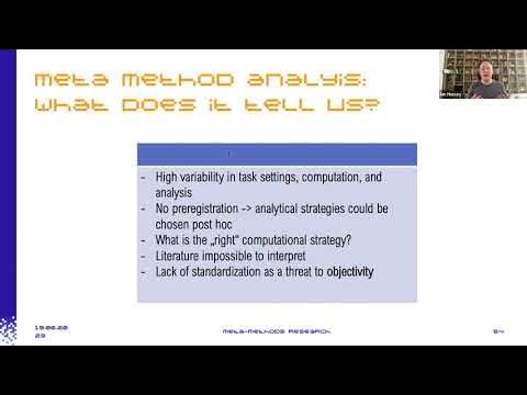 Meta-methods analysis (Part 2) - Dr. Ian Hussey - YouTube