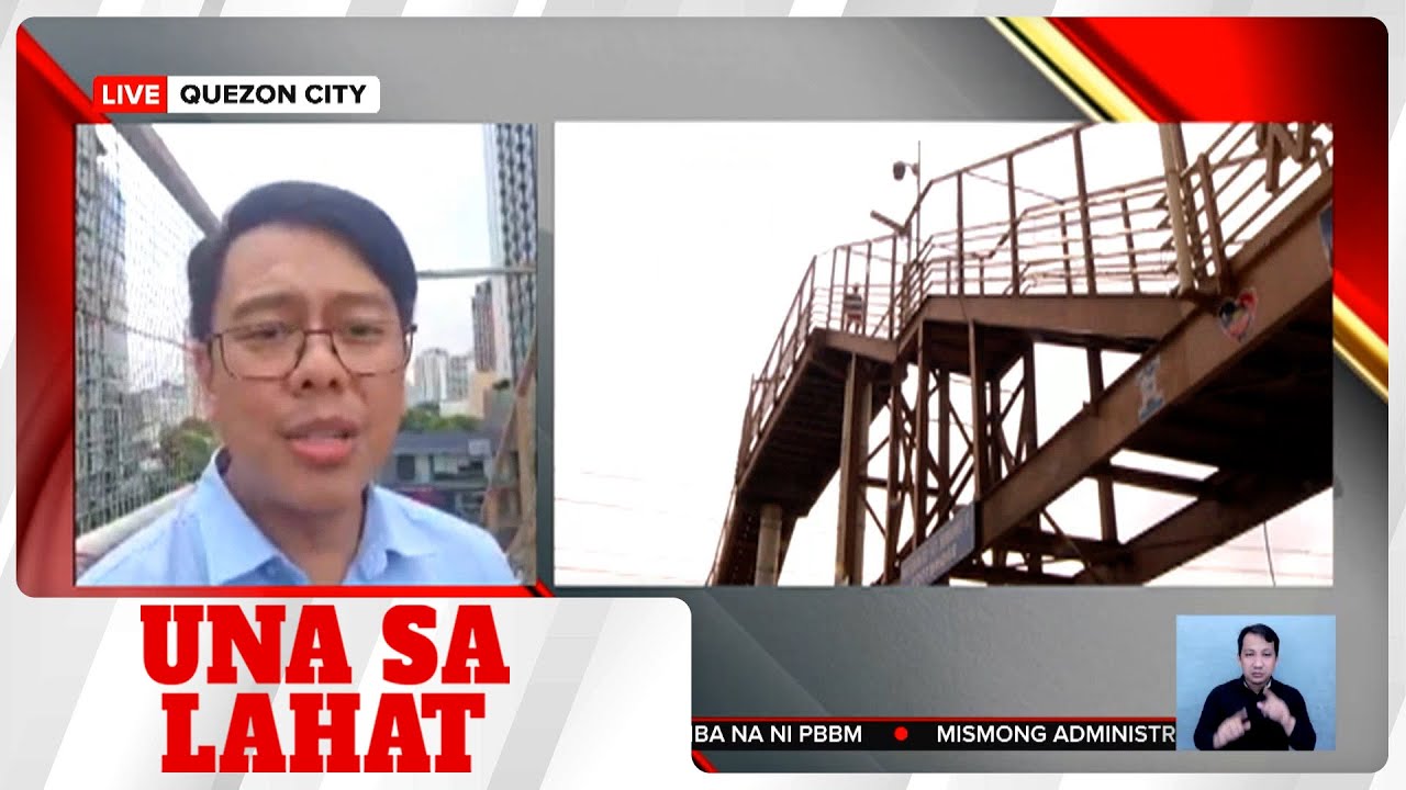 "Mt. Kamuning" footbridge, pinagigiba ni PBBM para palitan ng bago ...