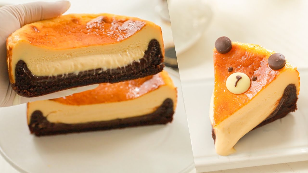 Basque Cheesecake | Phần 2 - BROWNIE BASQUE BURNT CHEESECAKE - YouTube